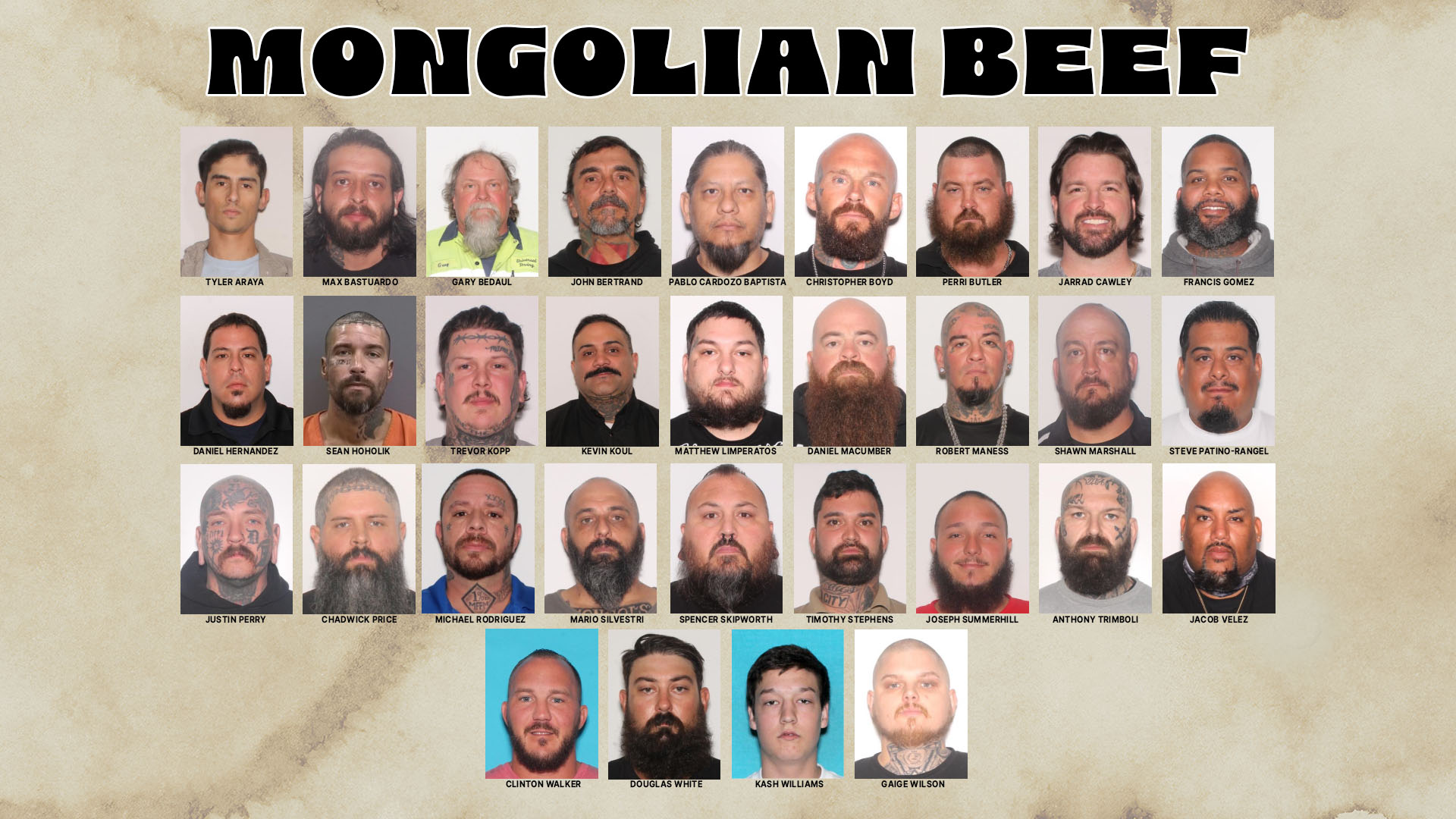 Operation Mongolian Beef: 28 arrested in rival biker gang shooting ...