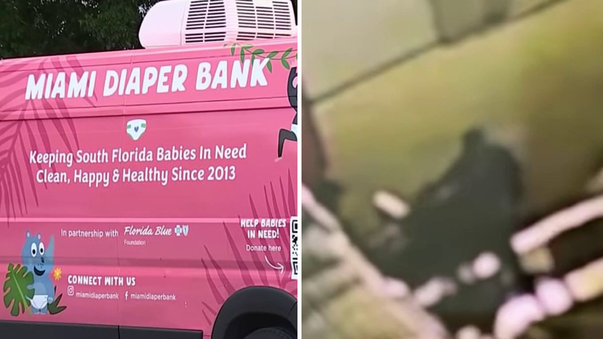 Video shows thieves swiping generator from Miami Diaper Bank’s mobile ...