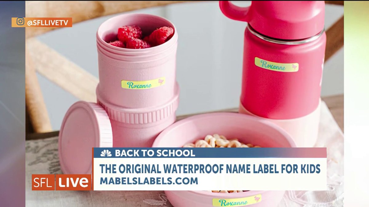 The Original Waterproof Name Label for Kids! – NBC 6 South Florida