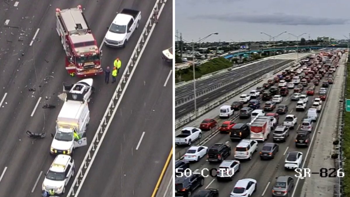 Deadly crash causes major backup on Palmetto Expressway during rush ...
