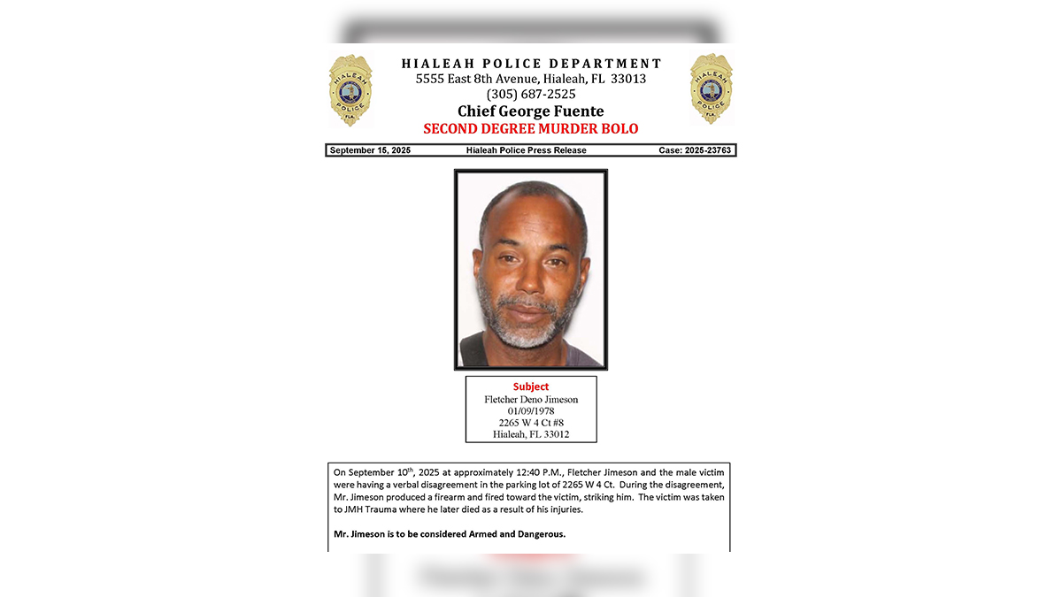 ‘Armed and dangerous’ man wanted in fatal shooting in Hialeah: Police ...