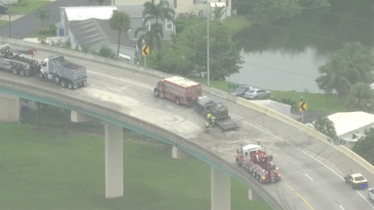 Dump truck driver killed in rollover crash on ramp to I-595 in Davie ...