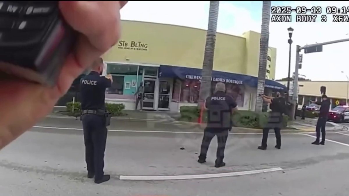New bodycam video shows arrest of man accused of head-butting Miami ...