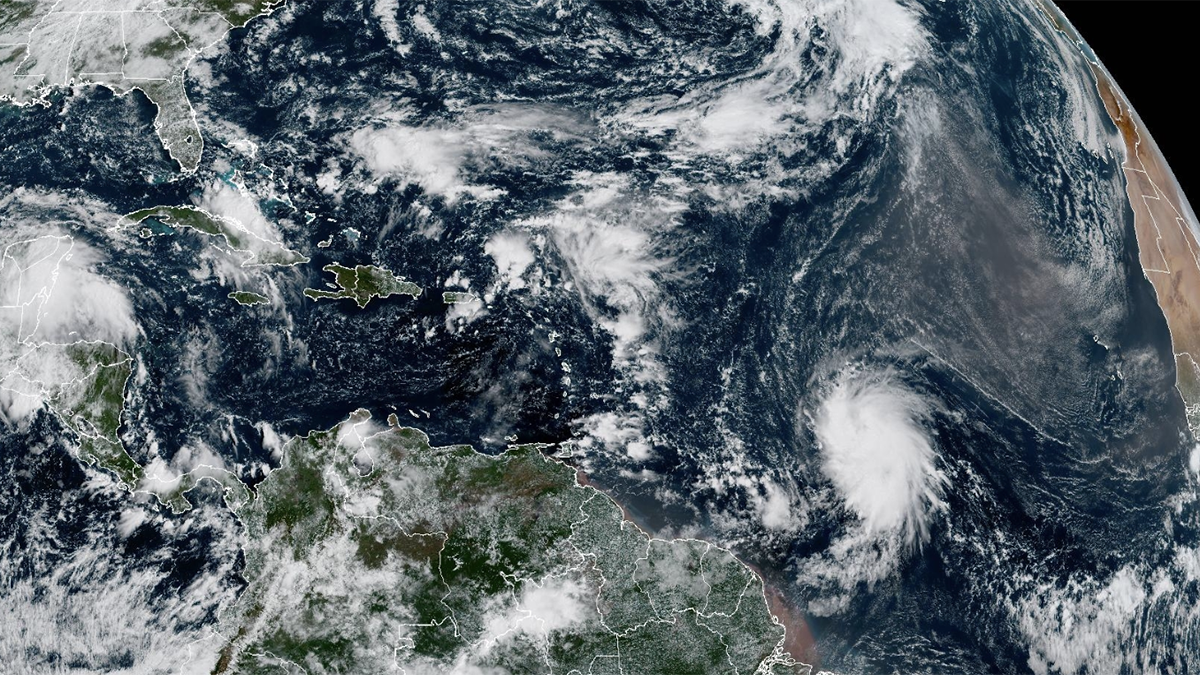 Tropical Storm Jerry forms over the Atlantic and is expected to become ...