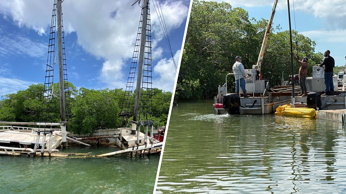 Derelict 65-foot boat Queen Anne’s Revenge removed from Key Largo ...