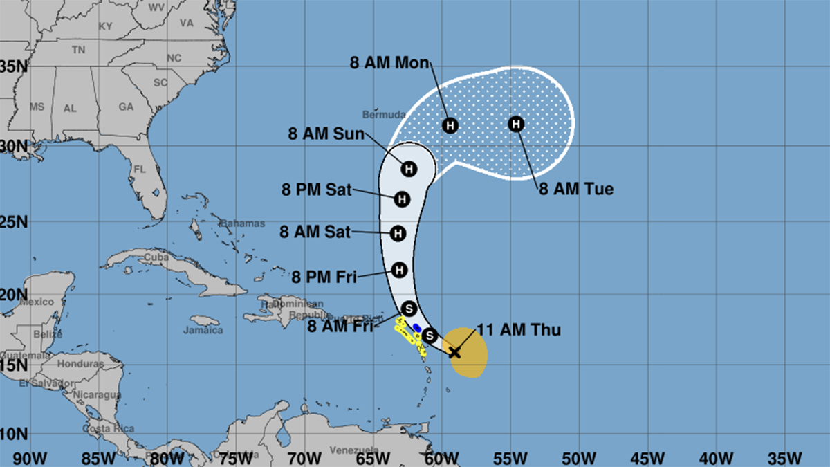 Tropical Storm Jerry to approach northern Leeward Islands, expected to ...
