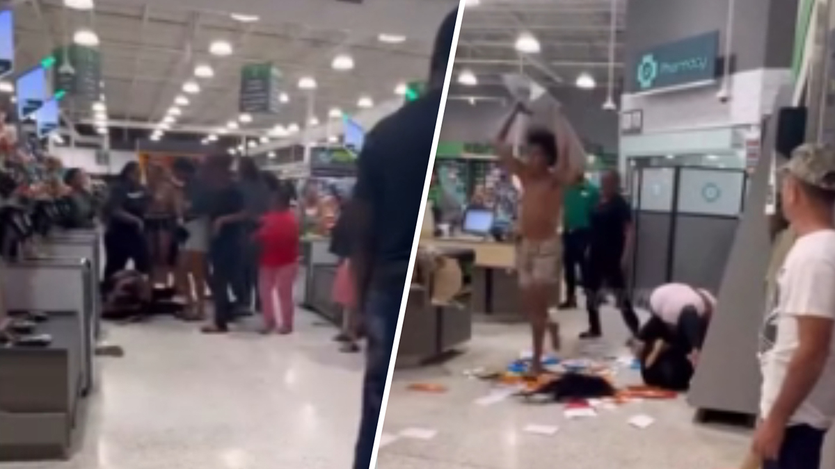 Man arrested after chaotic brawl at Miami-Dade Publix caught on camera ...