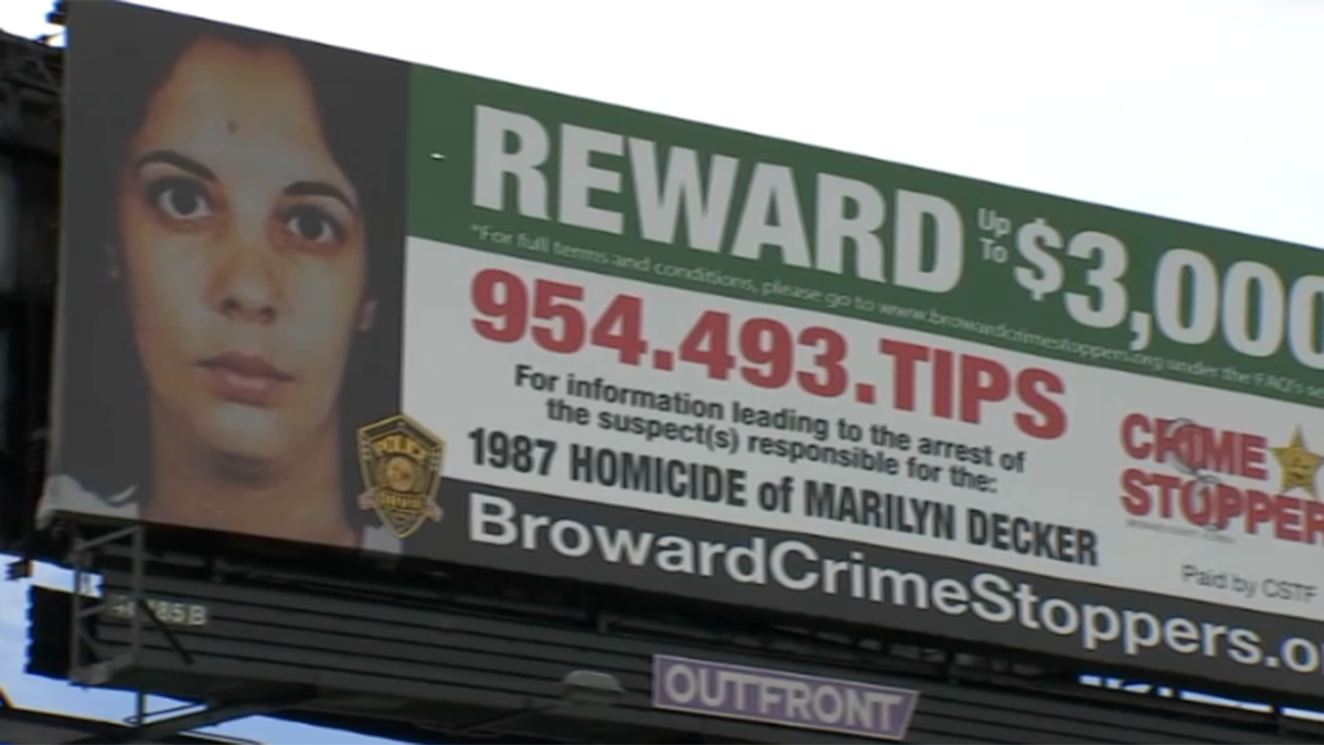 Marilyn Decker’s 1987 cold case murder in Davie solved: Police – NBC 6 ...