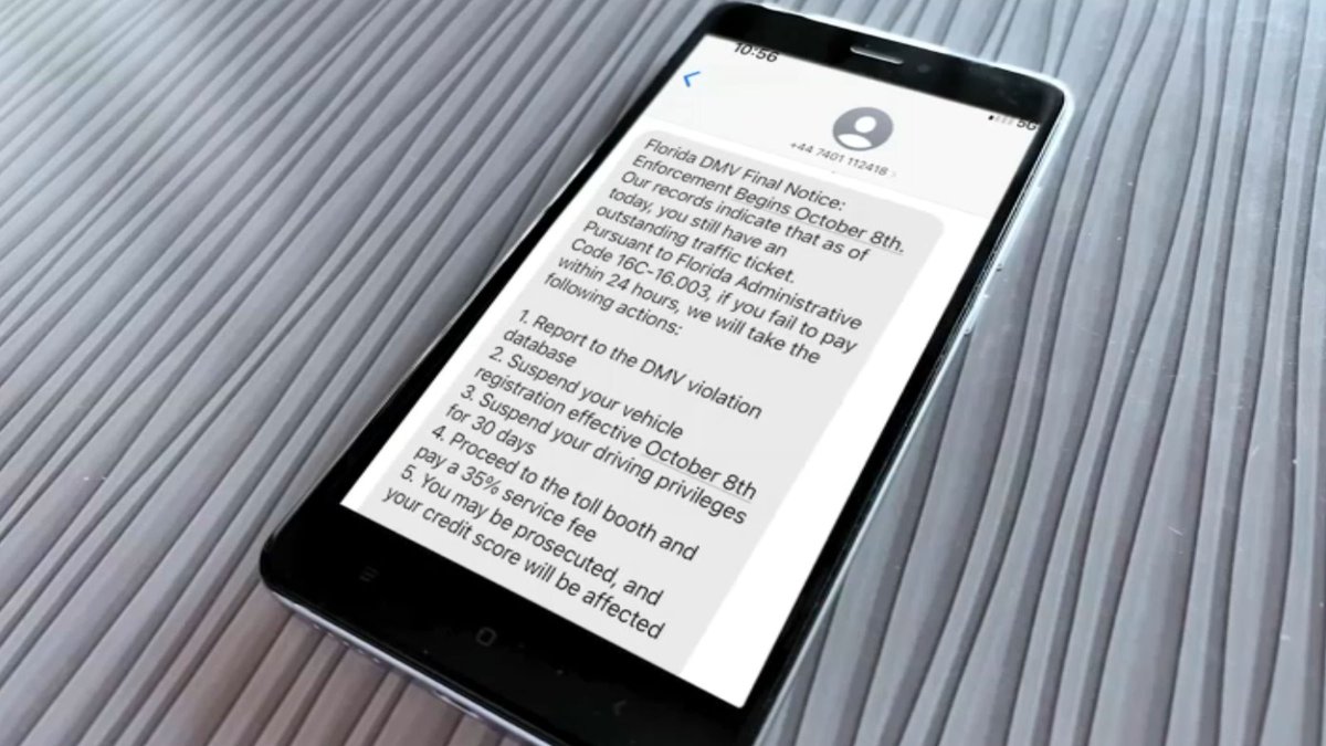 Texts or calls about traffic tickets? It’s likely a scam – NBC 6 South ...