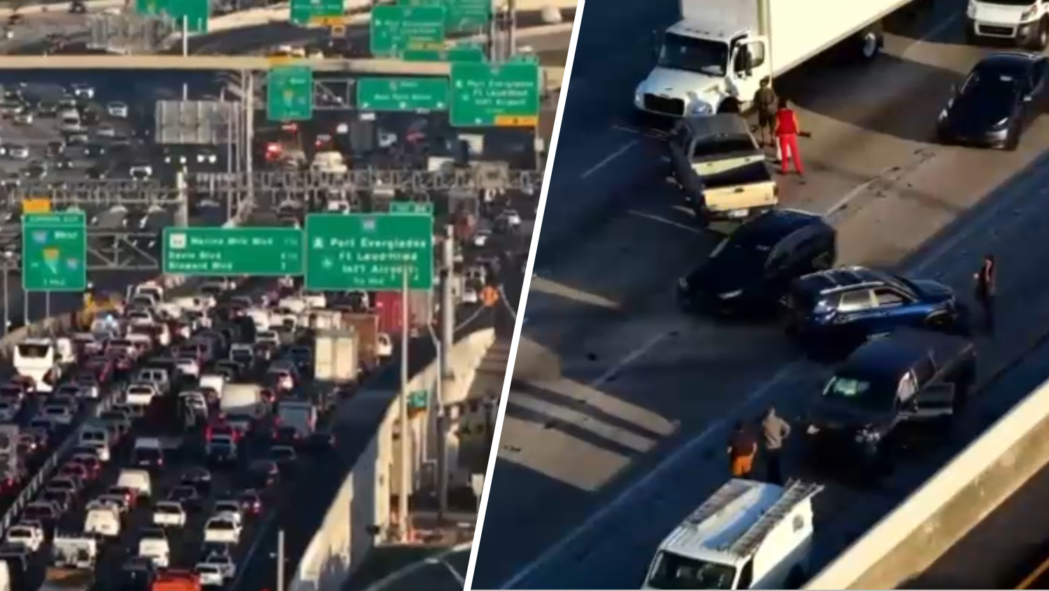 Crashes on I-95 involve nearly a dozen cars, shut down southbound lanes ...
