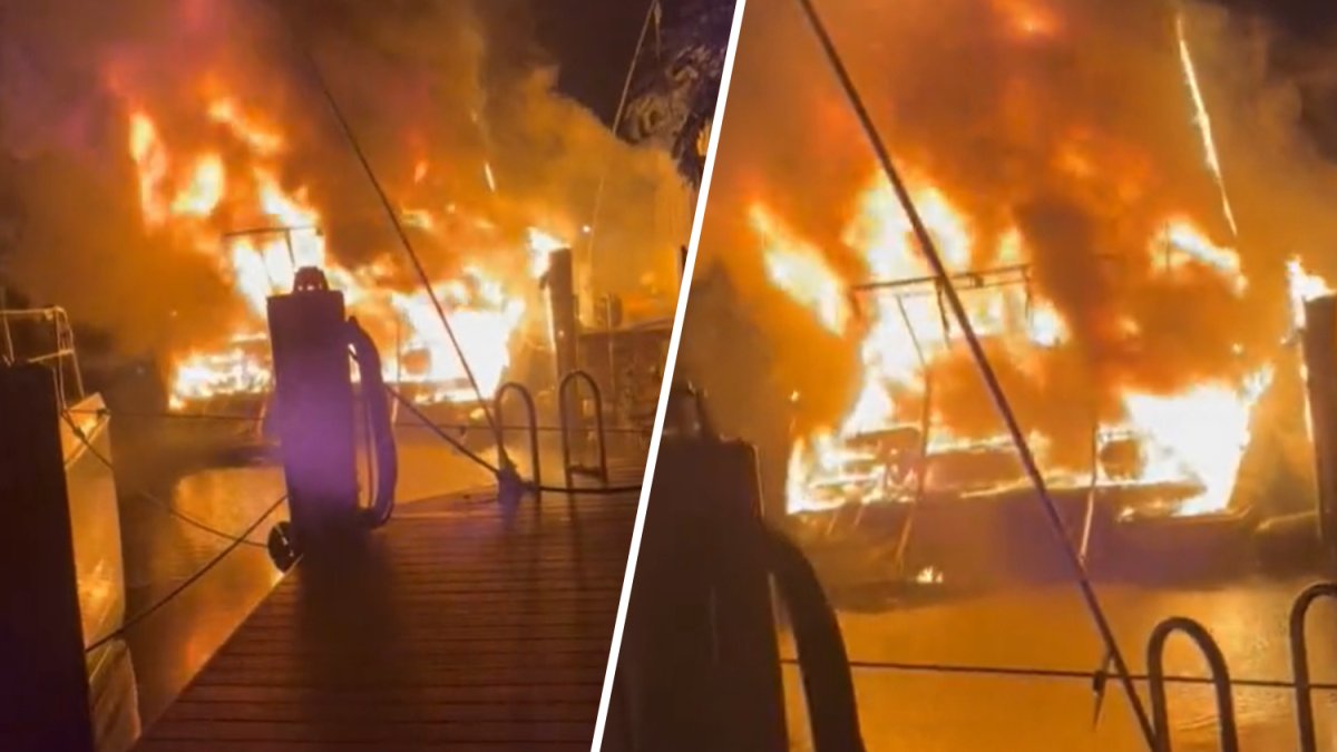 Video shows 50-foot sailboat on fire in Deerfield Beach – NBC 6 South ...