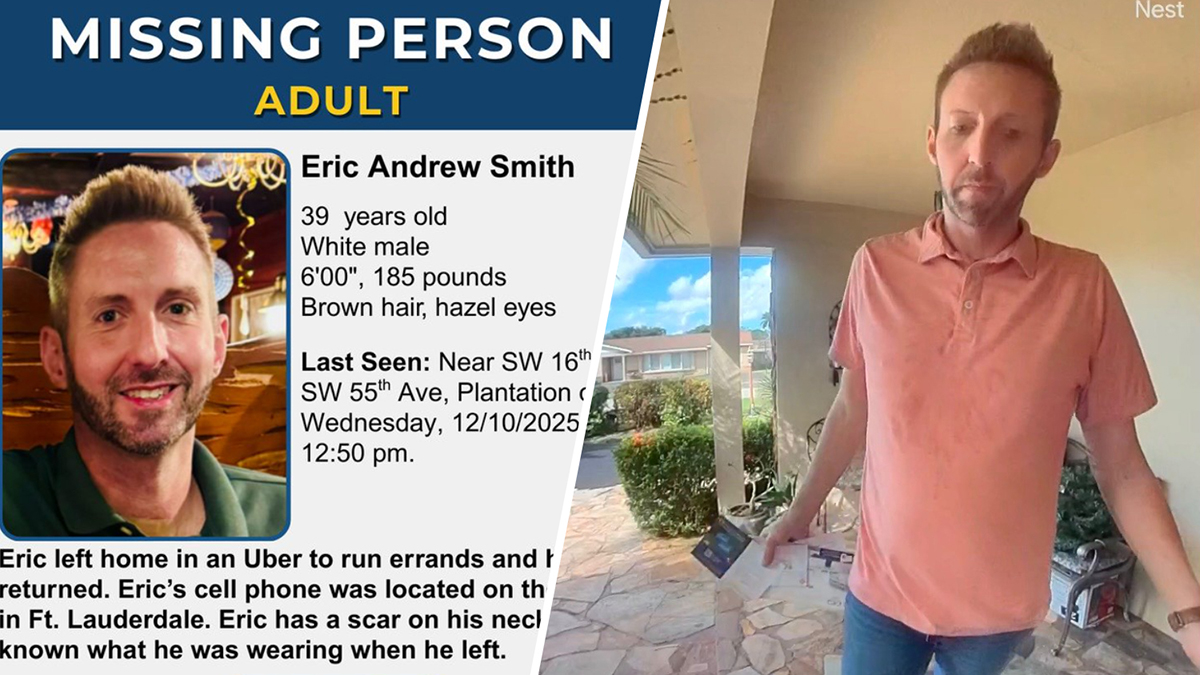 Plantation Police searching for missing man Eric Andrew Smith – NBC 6 ...