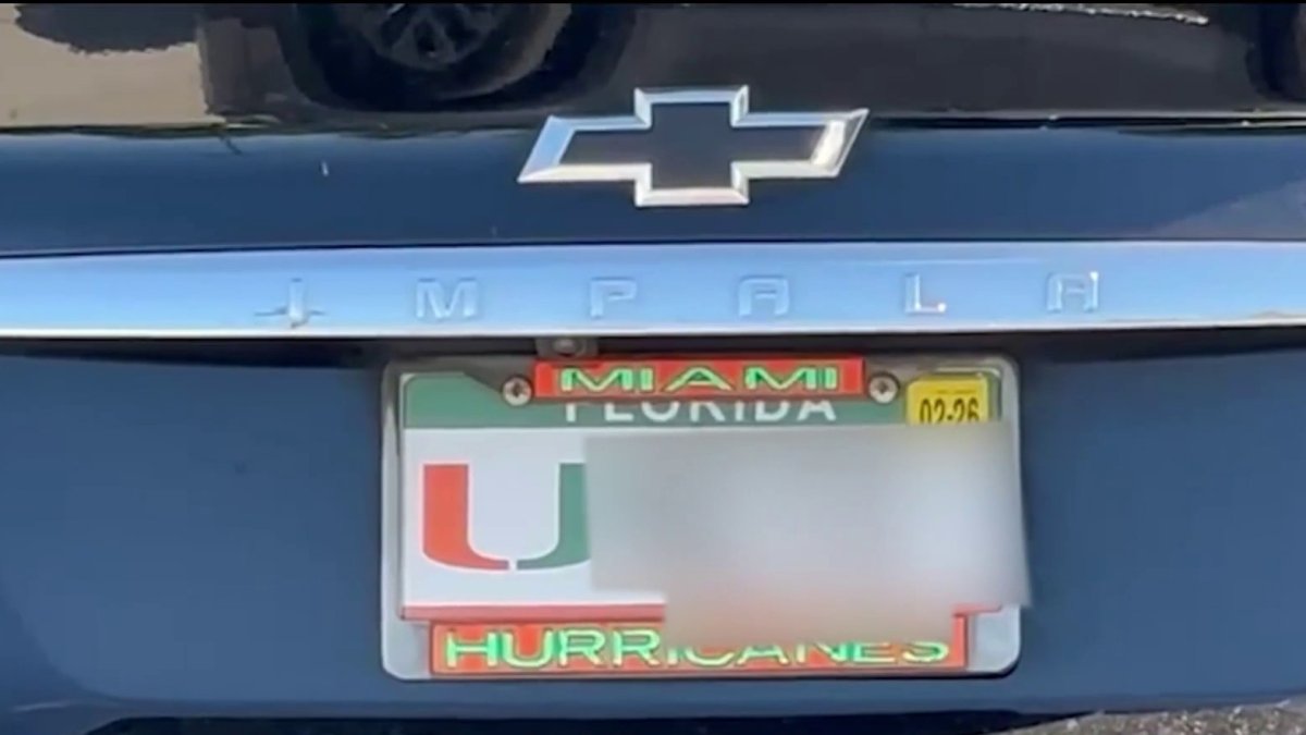 New Florida law bans license plate frames – NBC 6 South Florida