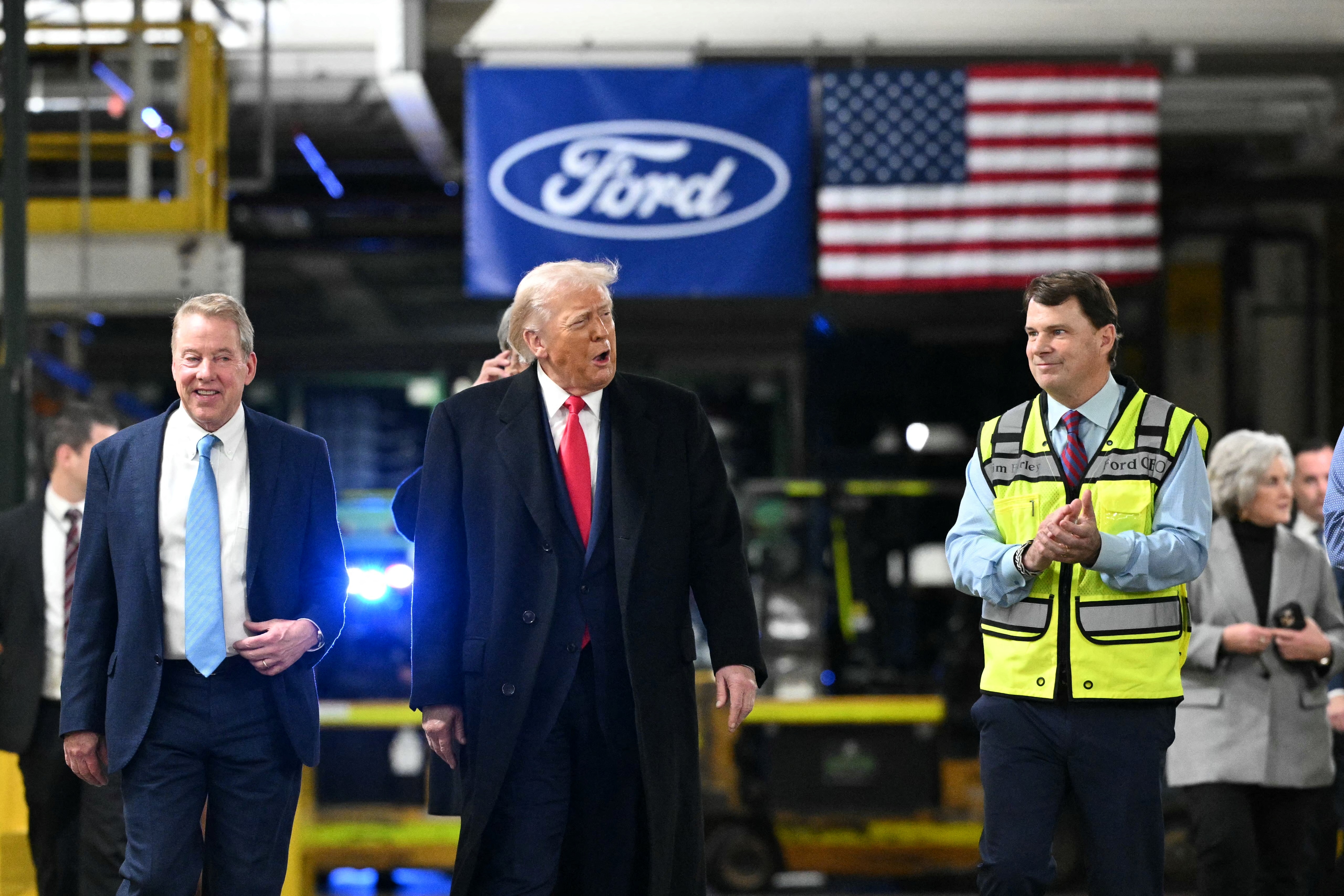 Trump visits Ford factory to promote manufacturing efforts – NBC 6 ...