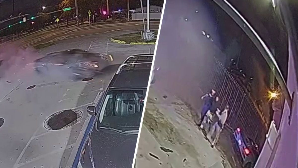 Video shows armed carjacking suspect crashing stolen Corvette in Miami ...