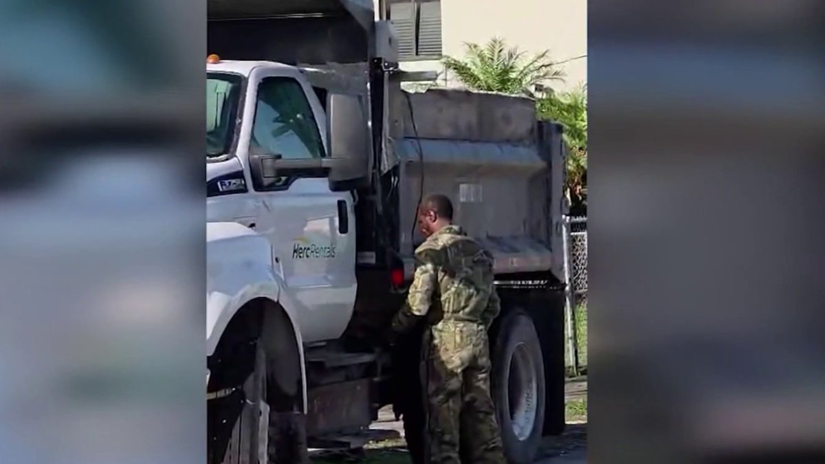 Suspect flees on foot after stealing dump truck in Miami, police say ...