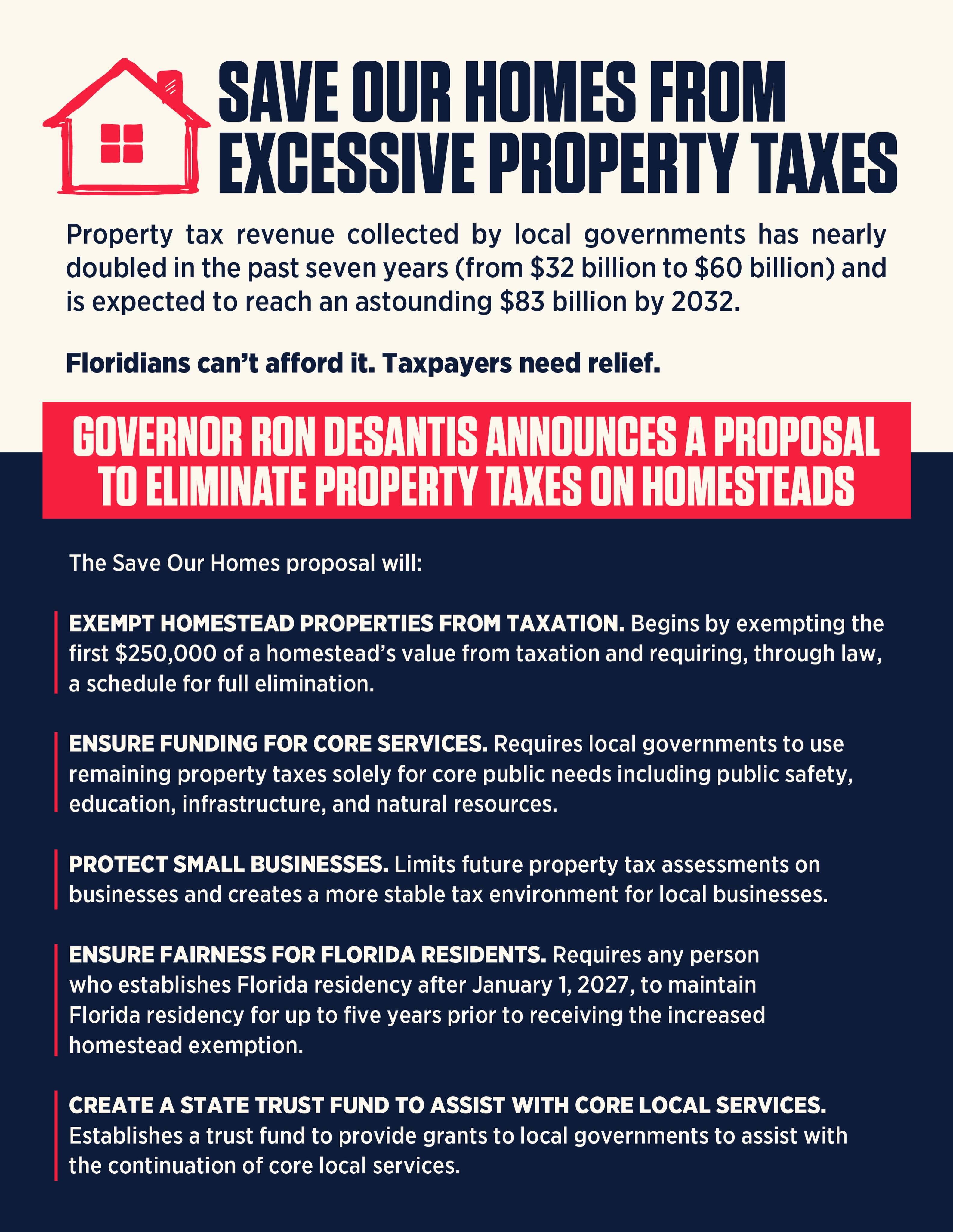 DeSantis calls special session aimed at eliminating homestead property ...