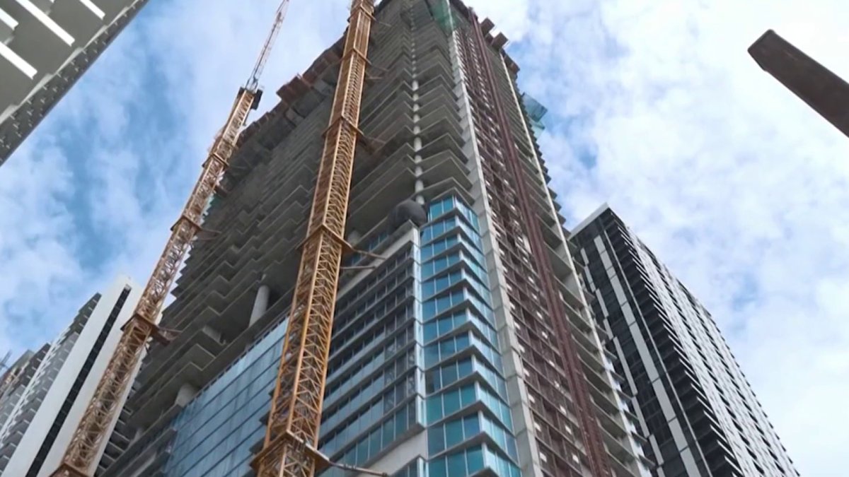 Worker, 25, killed after column falls at luxury Miami building under ...